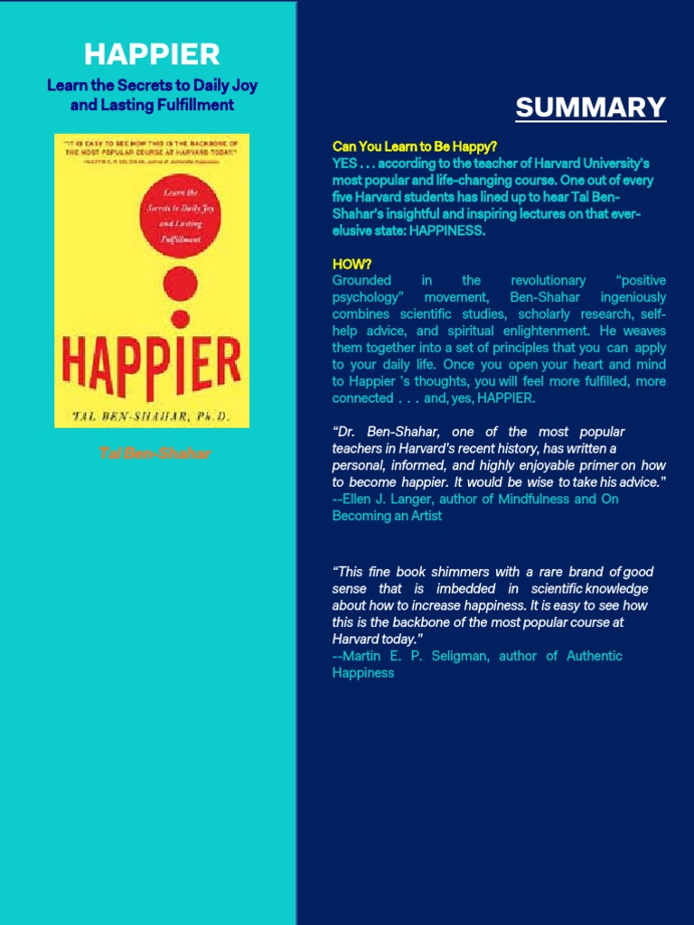 Happier | PDF | Happiness | Positive Psychology
