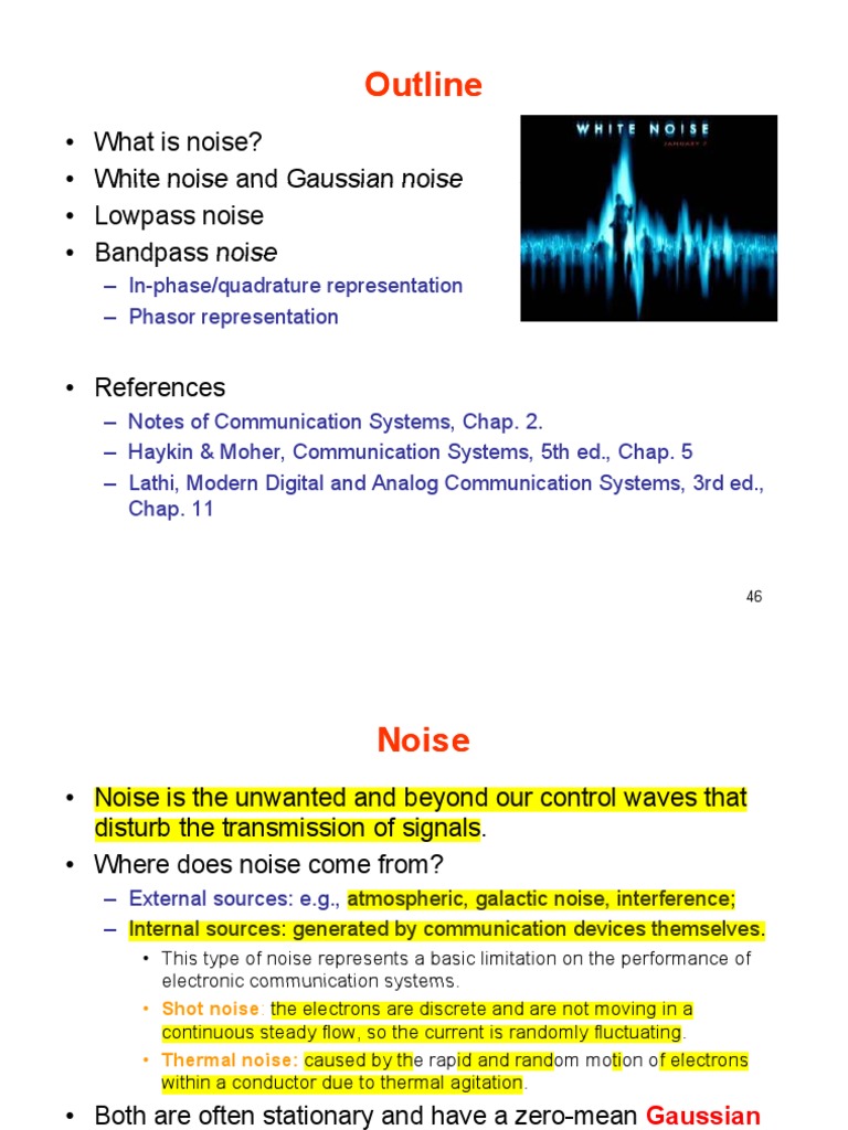 Noise Process - EEE367 | PDF | Spectral Density | Phase (Waves)