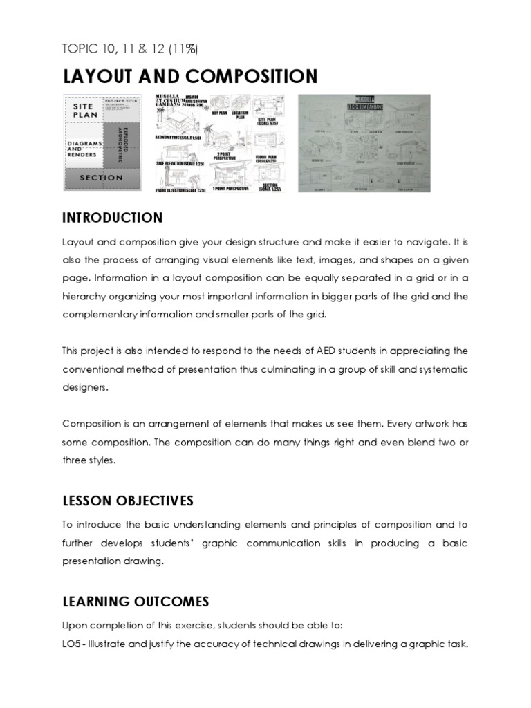 Ex 10,11 & 12 Brief - Layout & Composition 2&3 | PDF | Composition ...