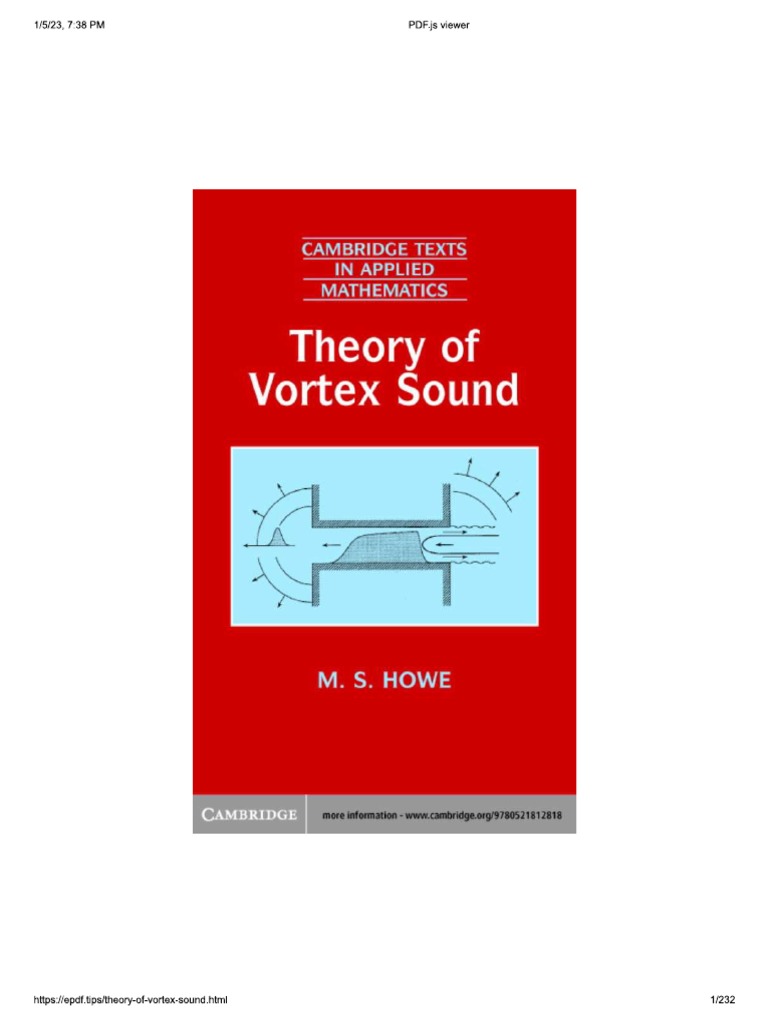 Theory of Vortex Sound | PDF