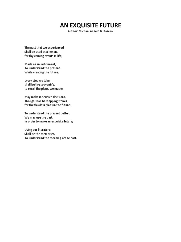 An Exquisite Future Poetry | PDF | Art | General Fiction