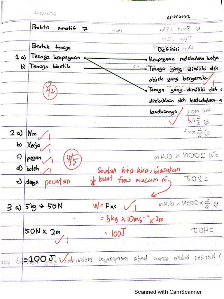 Sains Semakan Praktis Sumatif 7 | PDF