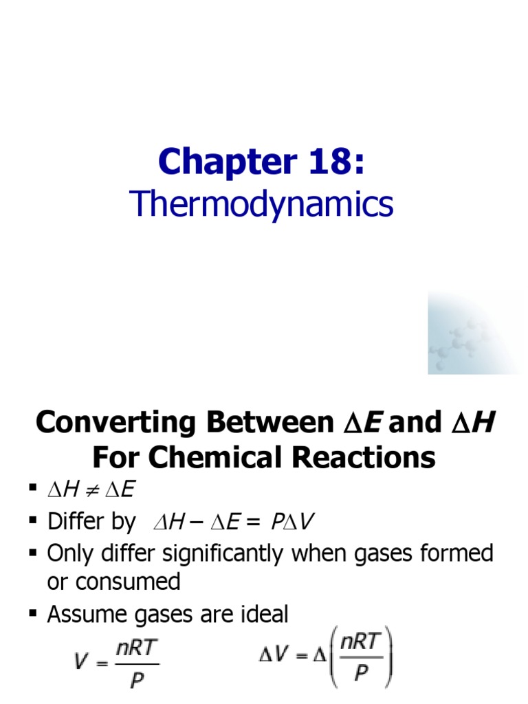ch18 Modified - PPT 2 | PDF | Entropy | Chemistry