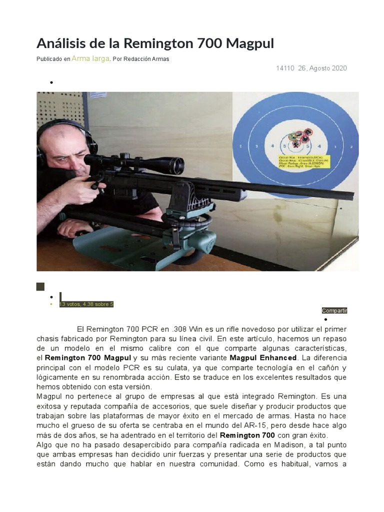 Magpul | PDF | Rifle | Armas de proyectiles