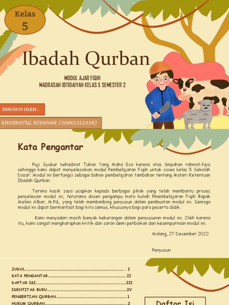 Modul Fiqih (Ibadah Qurban) - Khoirotul Hidayah | PDF