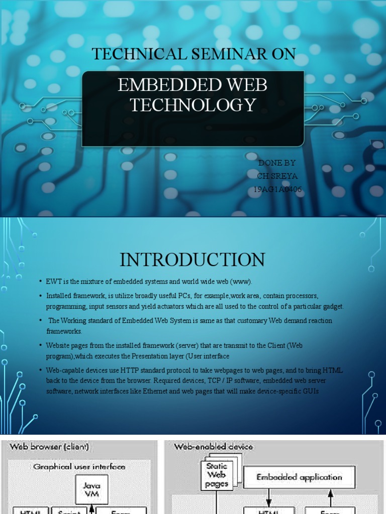 Embedded Web Technology 1 Pdf World Wide Web Internet And Web 