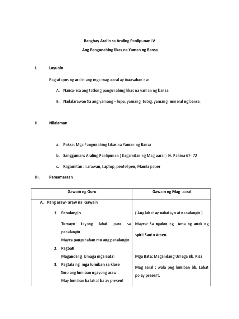 Detailed Lesson Plan in AP | PDF