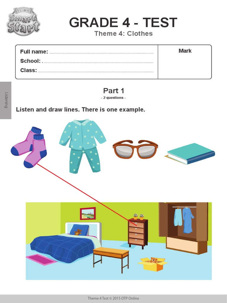 I-Learn Smart Start Grade 4 Theme 4 - Listening Test | PDF
