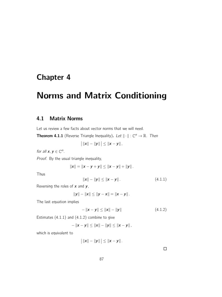 Proofs of Norms | PDF | Matrix (Mathematics) | Algebra