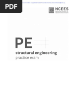 PE Civil - Structural Practice Exam | PDF | Beam (Structure) | Deep ...