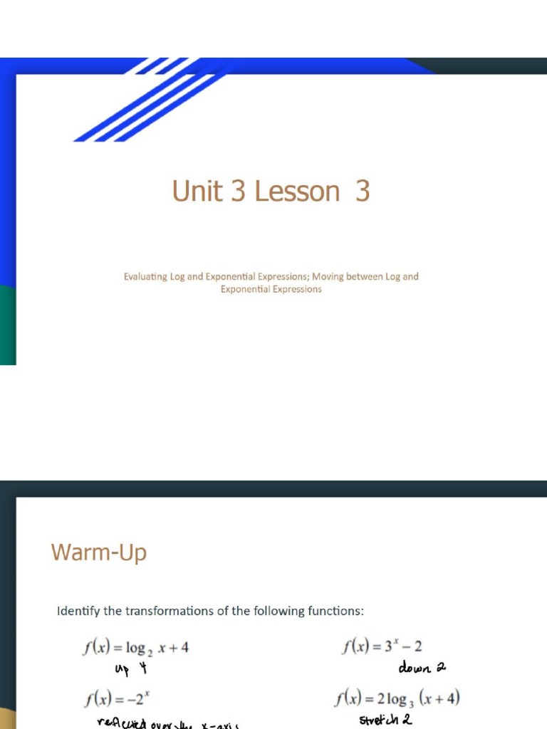 Math 4 Unit 3 Lesson 3 Notes | PDF