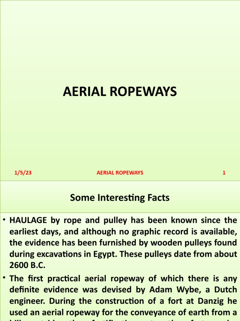 An In-Depth Look at Aerial Ropeway Transport Systems | PDF | Rope ...