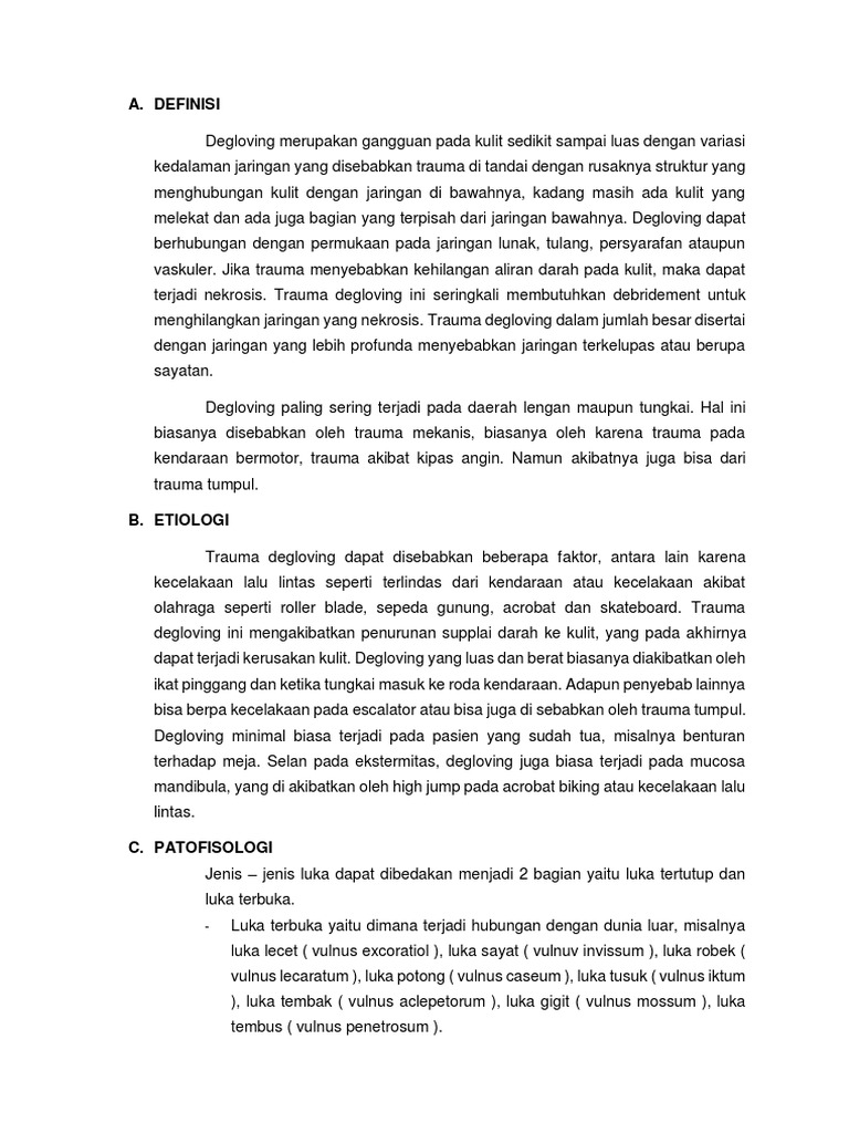 Lapran Pendahuluan Degloving | PDF | Sains & Matematika