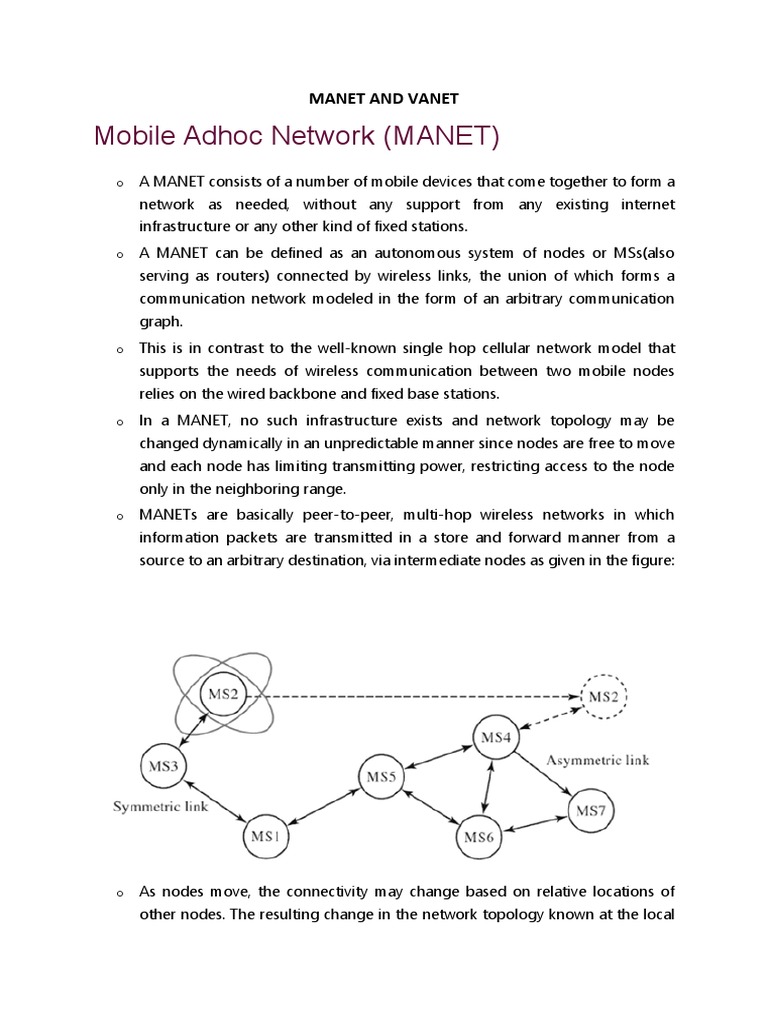 Manet and Vanet | PDF | I Pv6 | Ip Address
