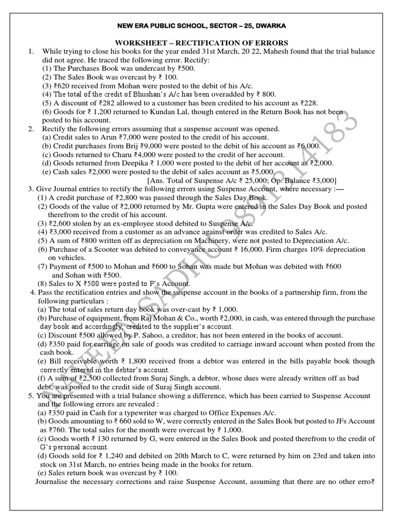 Worksheet Roe | PDF | Debits And Credits | Bookkeeping