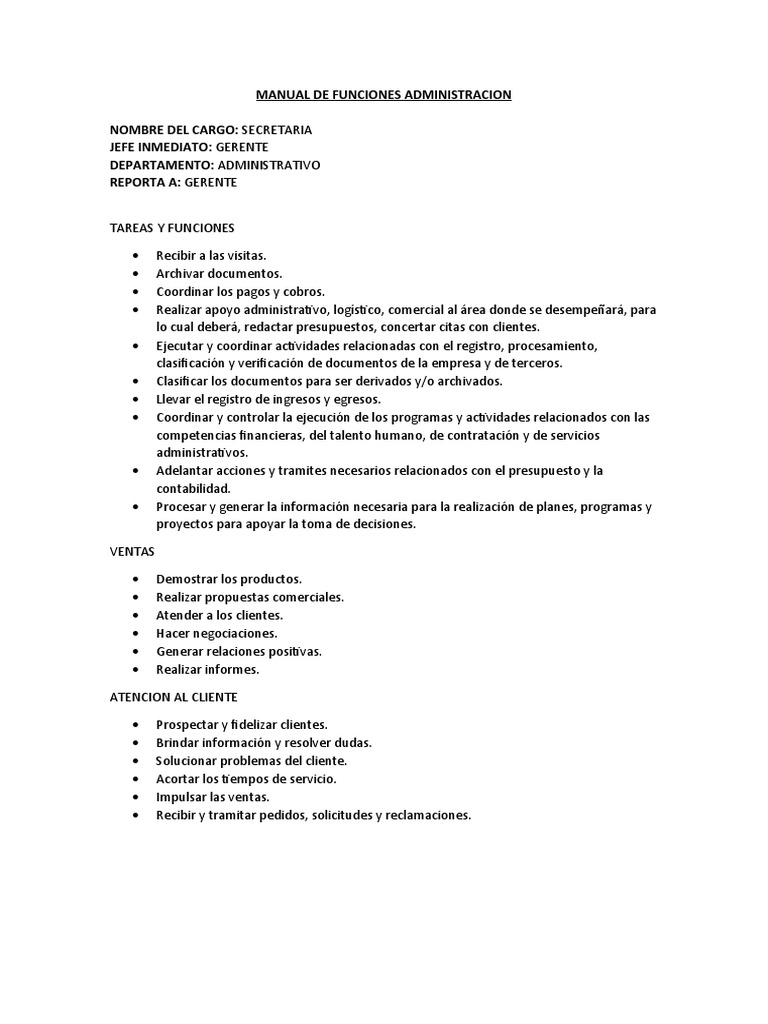 Manual de Funciones | PDF Manual de Funciones | PDF