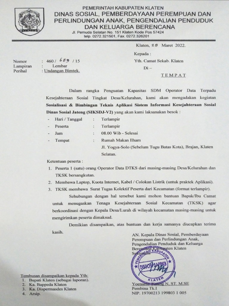 Surat Undangan Bimtek 28-Mar-2022 09-14-23 | PDF