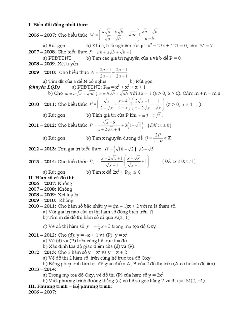 De Tuyen 10 Ninh Thuan 2006 2014 | PDF