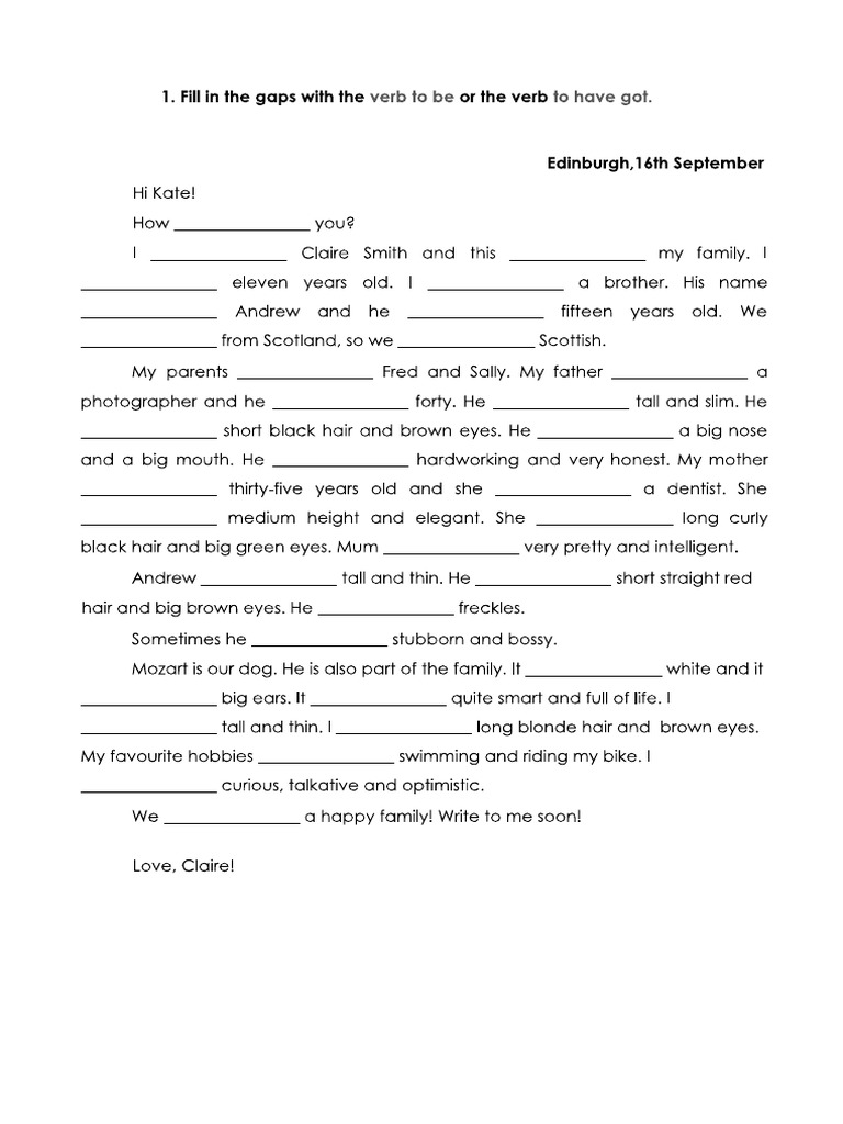 Have Got Vs To Be | PDF