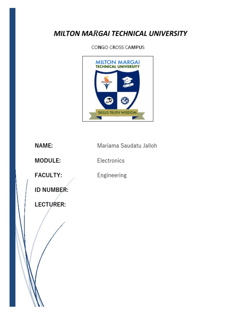 Exploring Electronics Education at Milton Margai Technical University's ...