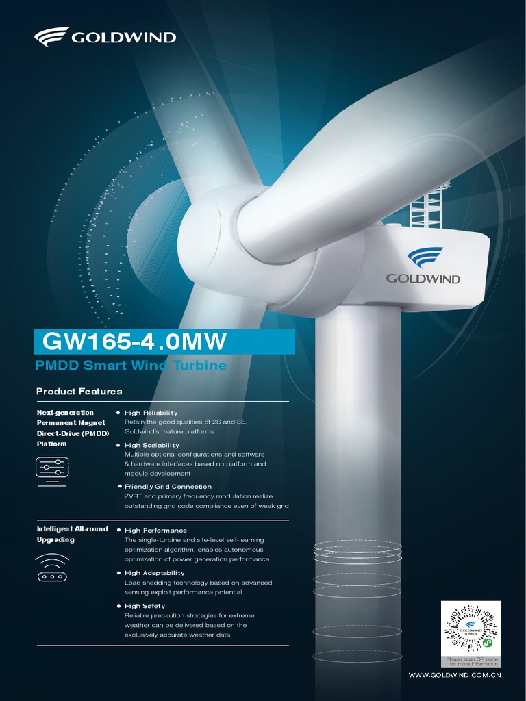 GW165-4.0MW: PMDD Smart Wind Turbine | PDF | Wind Turbine | Manufactured Goods