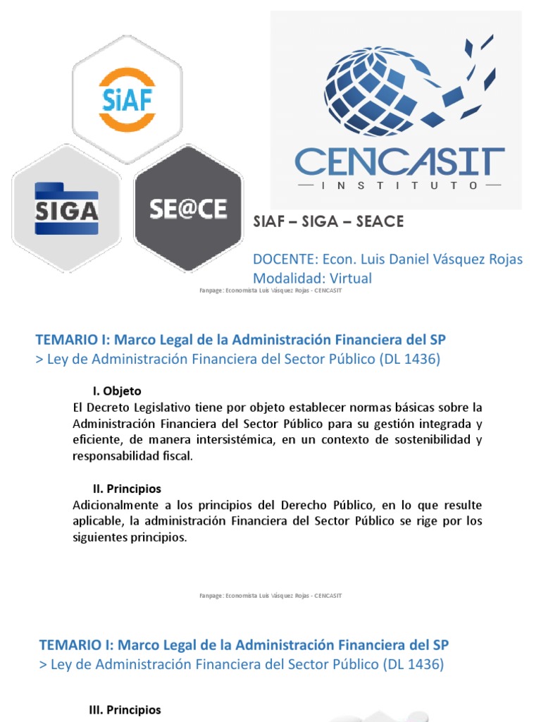 Siaf Siga Seace | PDF | Presupuesto | Contabilidad