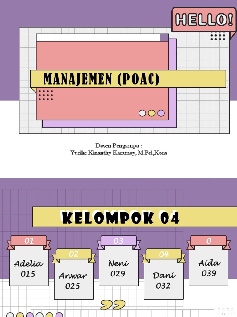 Manajemen (POAC) | PDF