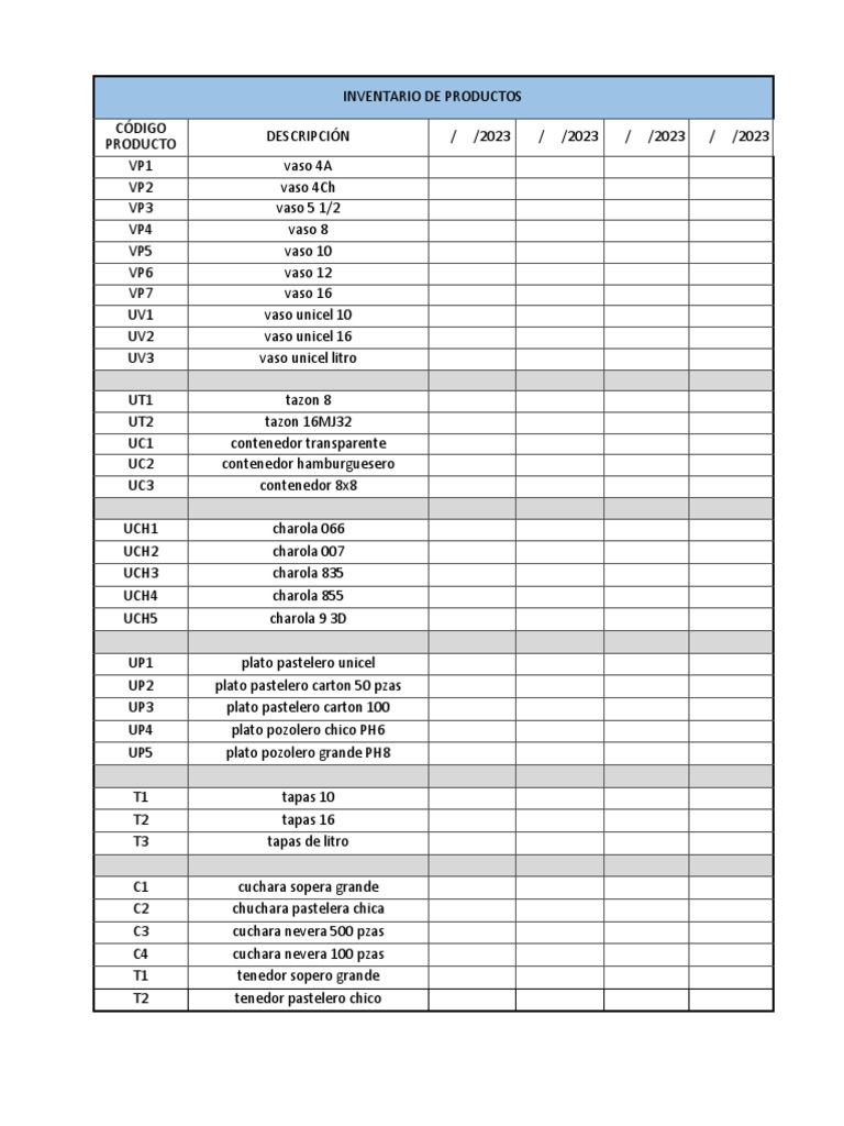 Inventario 2023 | PDF