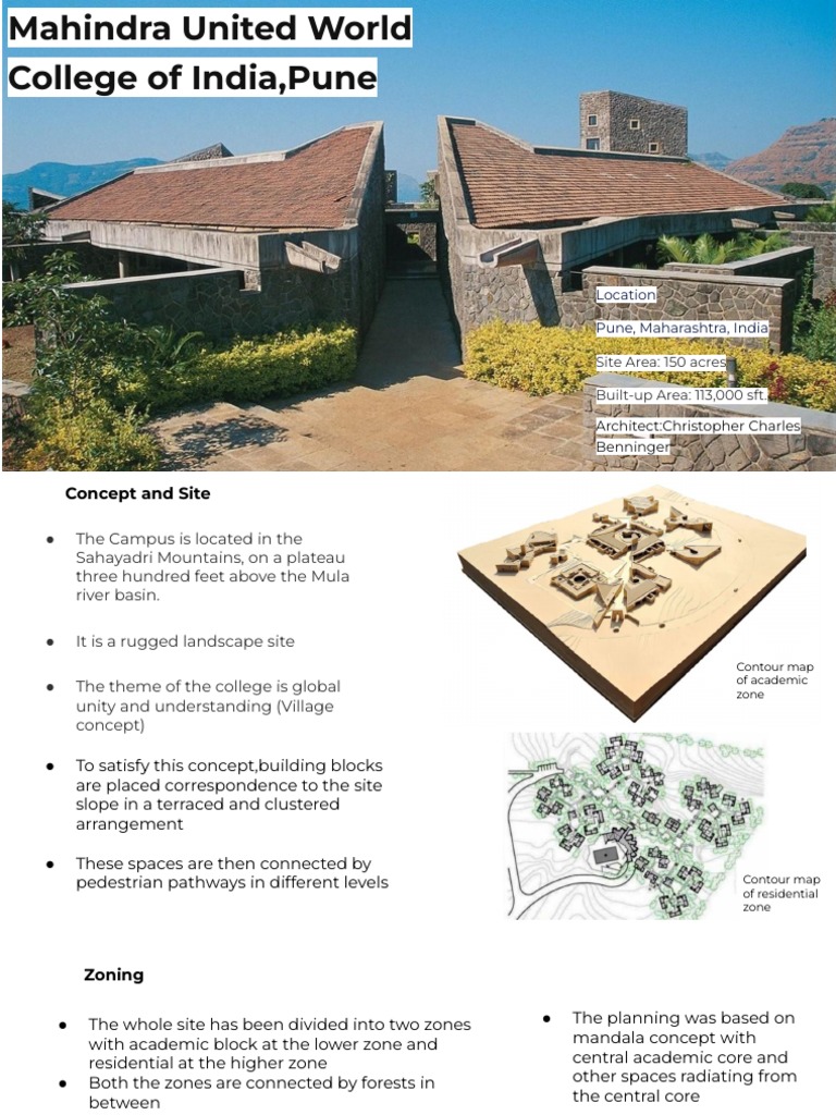 Mahindra UWC Campus Design Overview | PDF | Geography | Earth Sciences