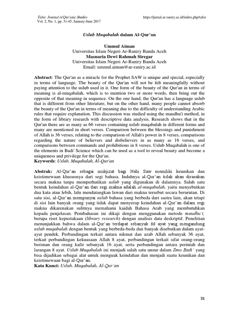 Uslub Balaghah | PDF | Abrahamic Religions | Islamic Belief And Doctrine