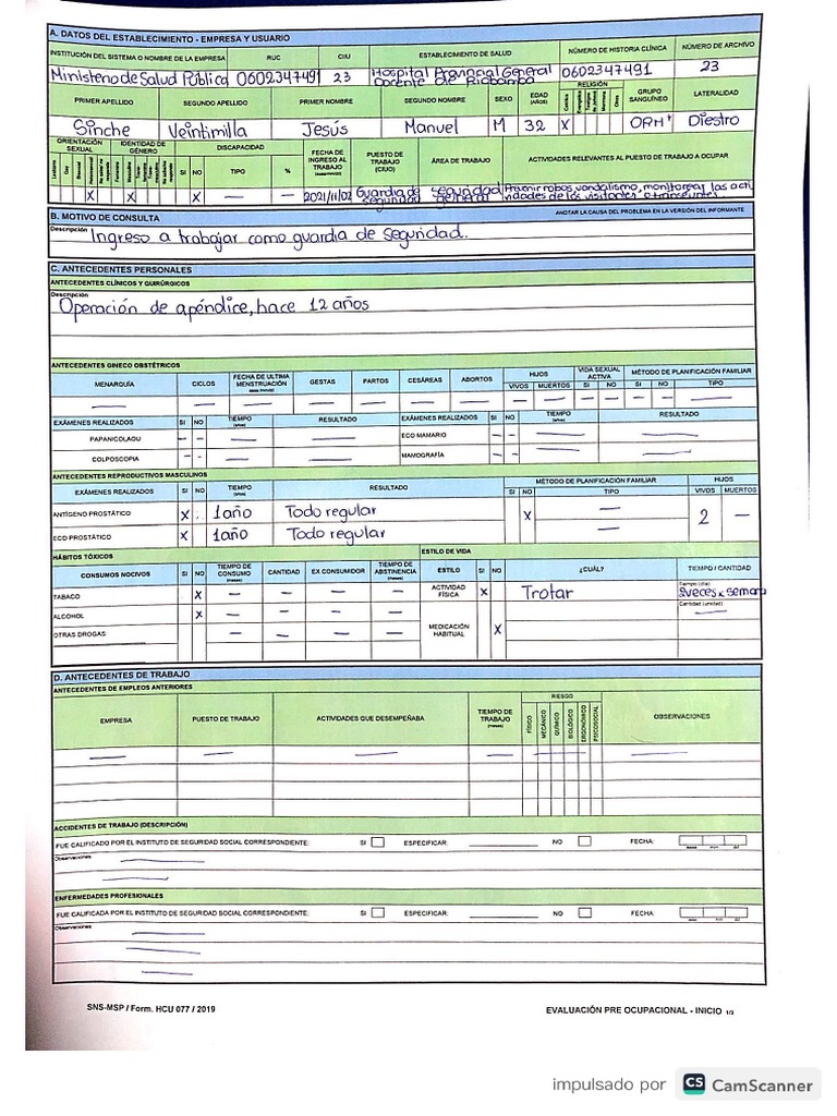 077 Formulario | PDF
