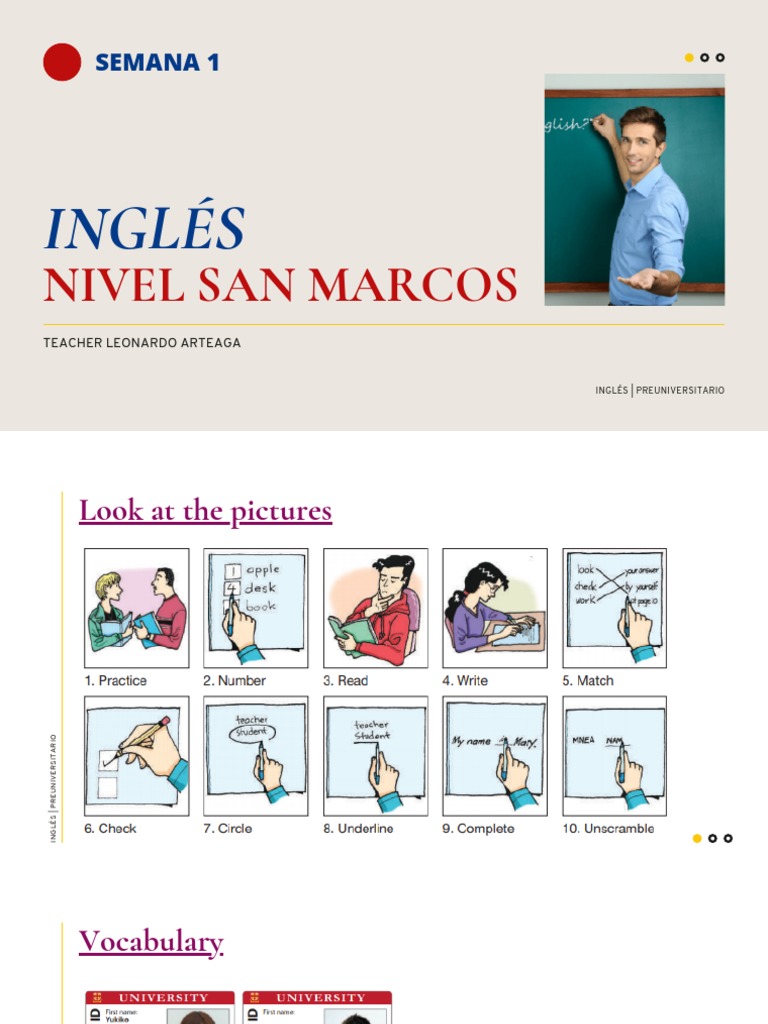 Inglés Nivel San Marcos - Sem01 | PDF | Dark Matter | Air Pollution