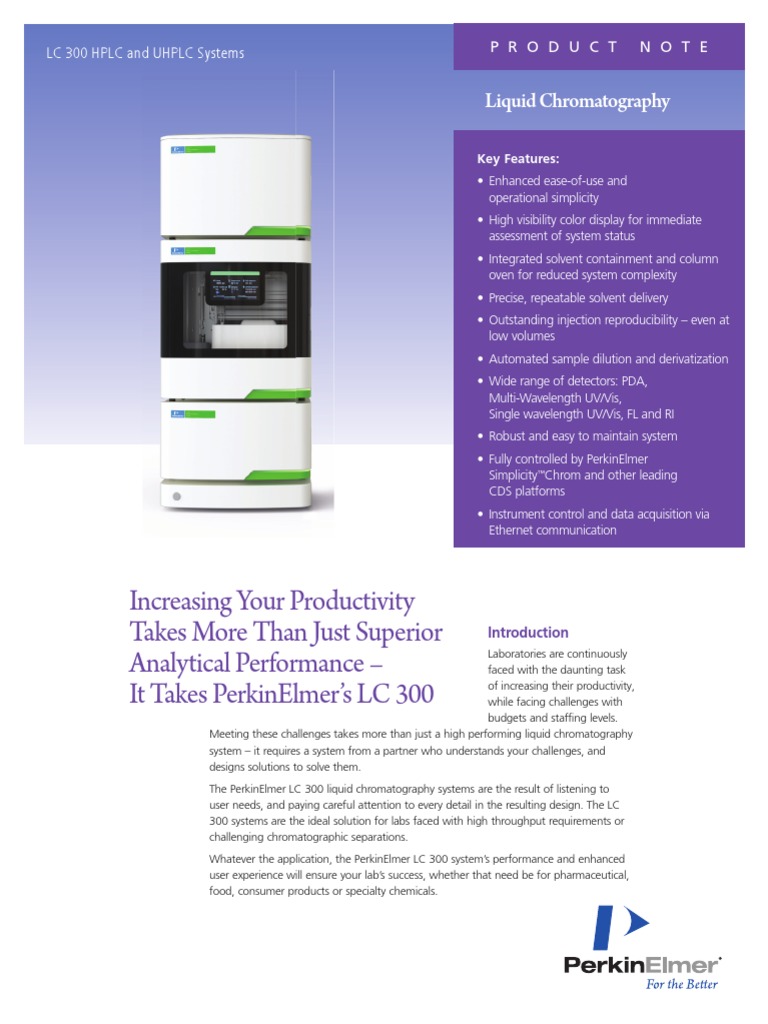 PRD LC 300 | PDF | Ultraviolet–Visible Spectroscopy | High Performance ...