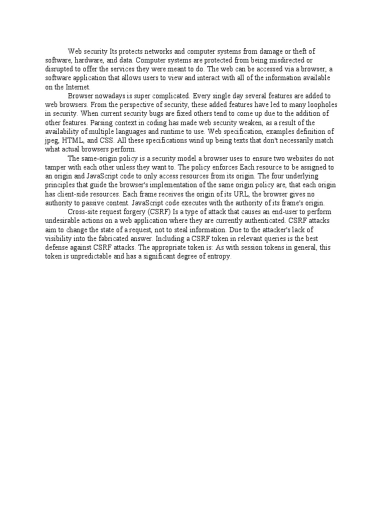 Web Security: Browser Vulnerabilities | PDF