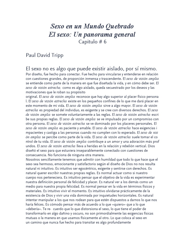Sexo en Un Mundo Quebrado | PDF | Dios | Vida