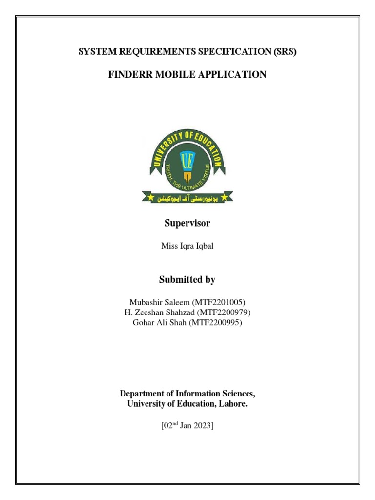 System Requirements Specification | PDF | Application Software | Use Case