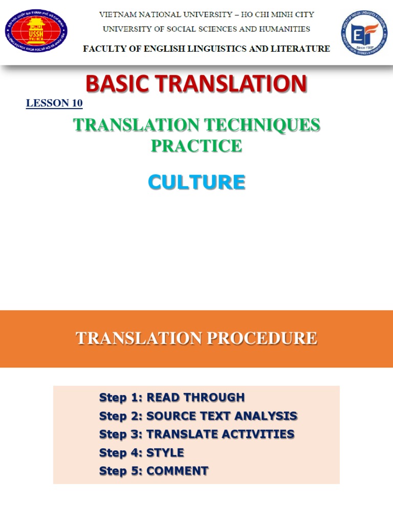 KHXHNV - Basic Translation Practice - Lesson 10 - Topic Practice 5 ...