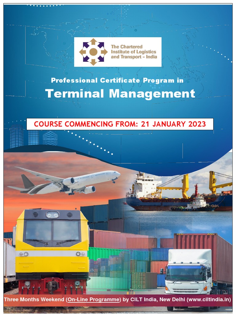 CILT India Terminal Management Course | PDF | Transport | Logistics