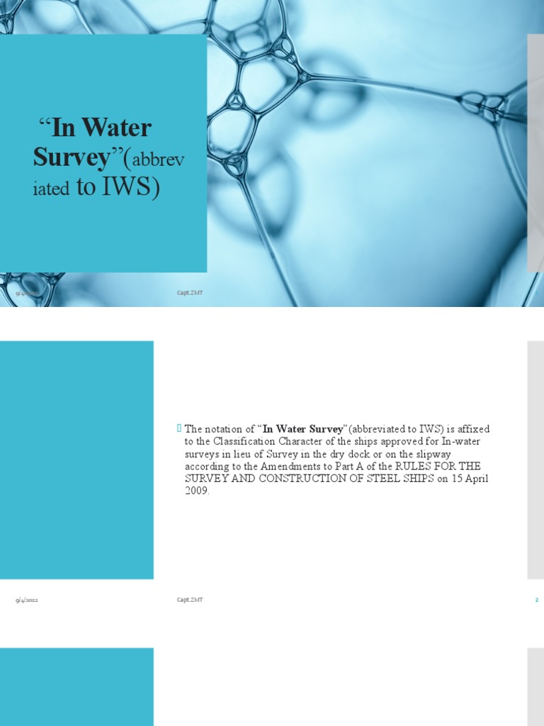 Pre-Examination In-Water Survey Program: A Detailed Explanation of the ...