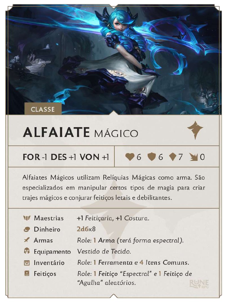 Classes - Rune RPG | PDF