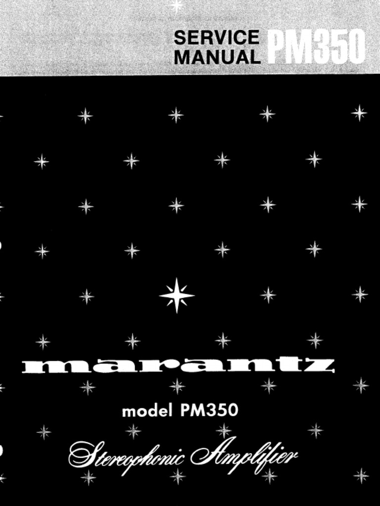 Hfe Marantz Pm350 Service | PDF