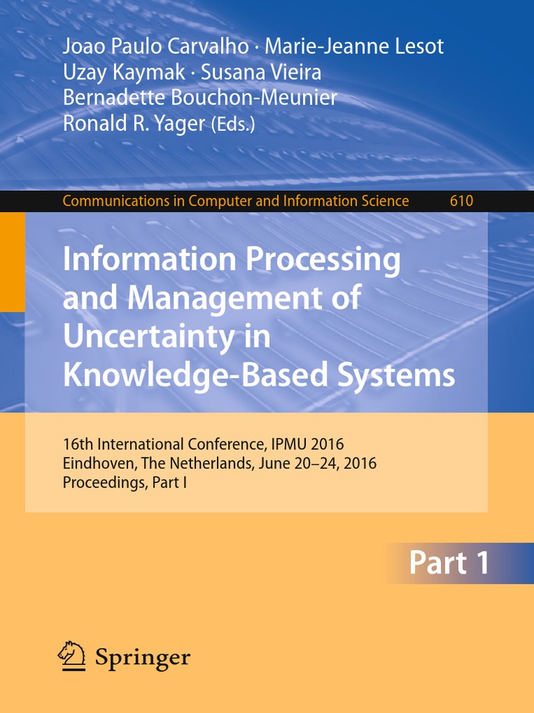 Information Processing and Management of Uncertainty in Knowledge-Based Systems | PDF | Machine ...