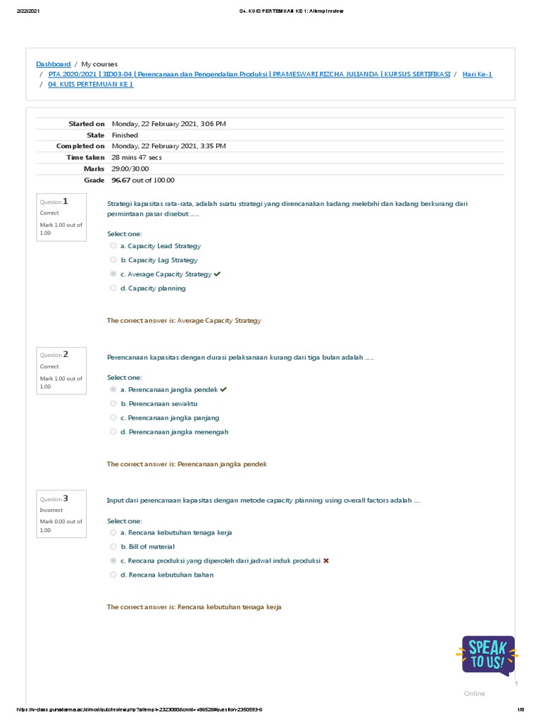 Attempt Review | PDF