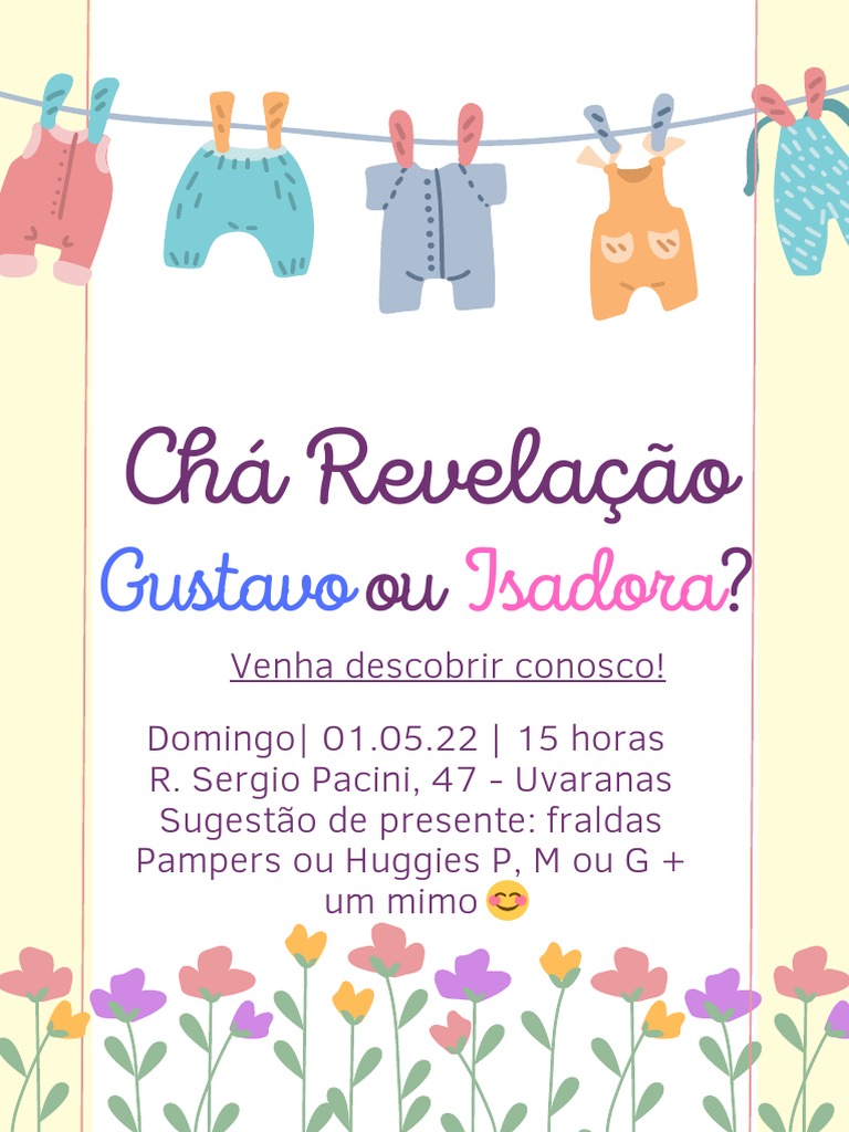 Chá Revelação - Atualizado | PDF