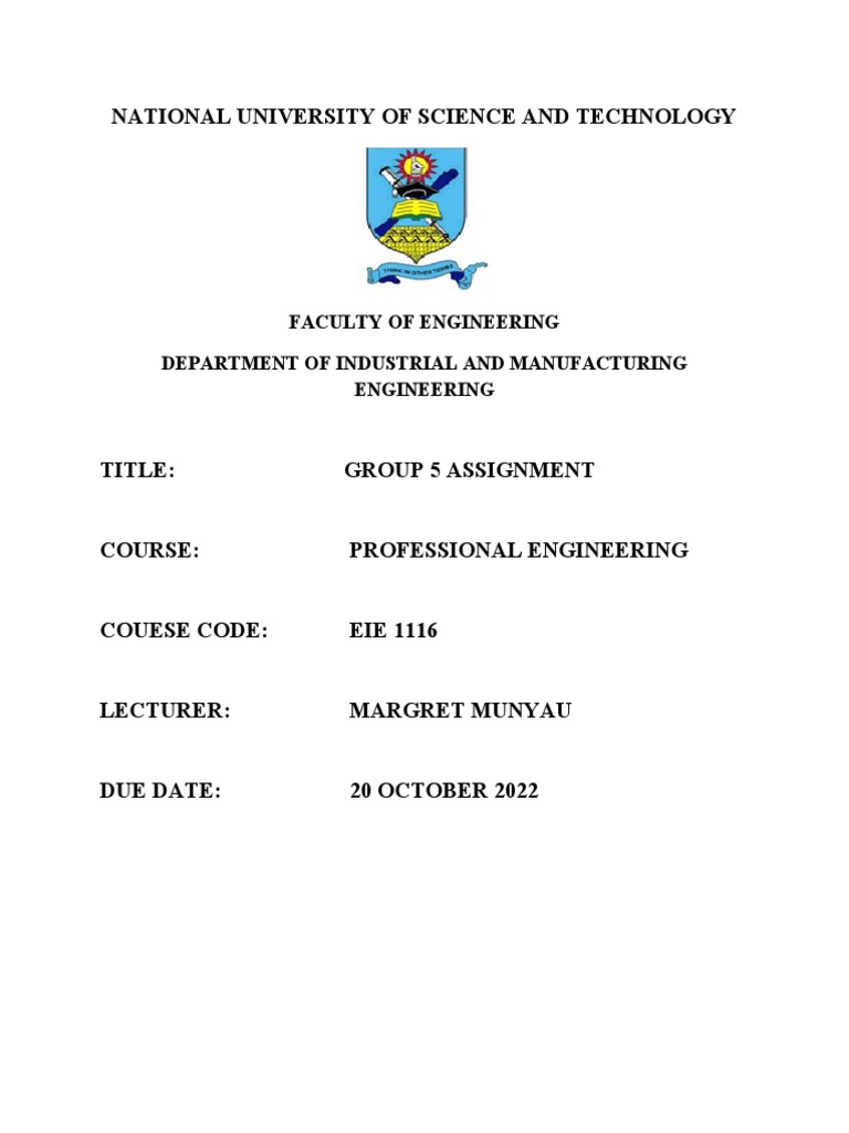 User Instruction Manual (Assignment) | PDF | Documentation | Engineering