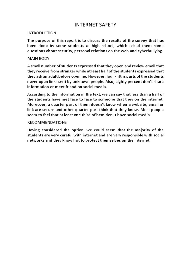 Internet Safety | PDF | Social Science