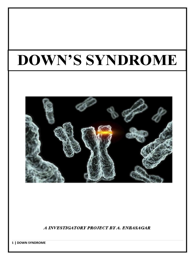 Down Syndrome Investigatory Project | PDF | Down Syndrome | Chromosome