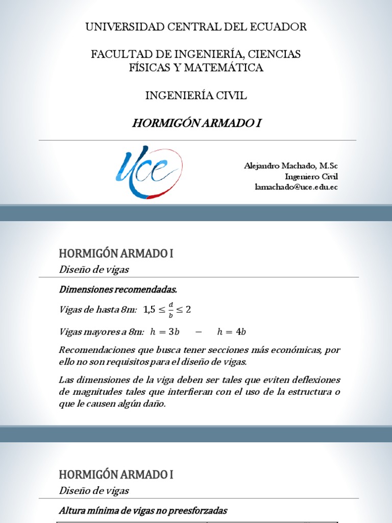 Diseño de Vigas | PDF | Doblar | Viga (Estructura)