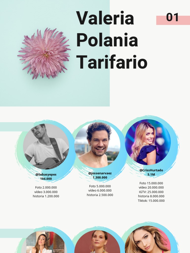Valeria Polania Tarifario | PDF