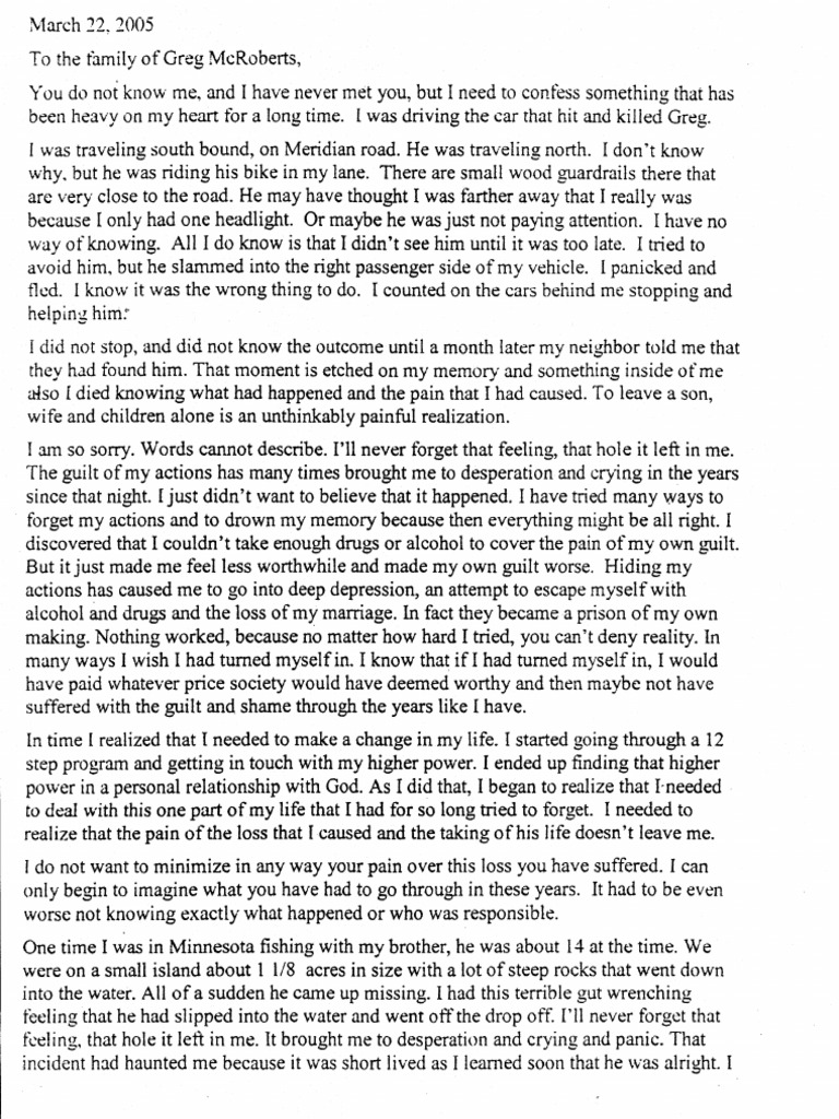 McRoberts Letter | PDF